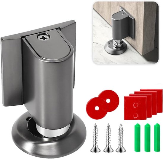 Titel: Magnetische deurstopper vloer - Zwaar, zelfklevend, in hoogte ...