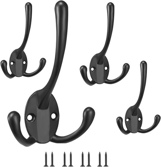Muurhaken voor Wandmontage - Metalen Kapstok voor Jassen, Hoeden, en ...