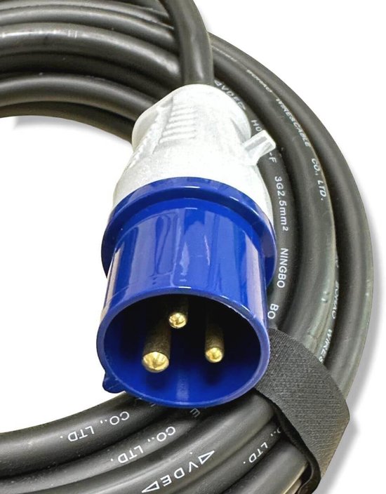 Camping Stroomkabel 10 m - H07RNF 3G2,5, 16A IP44 - Verlengkabel voor ...
