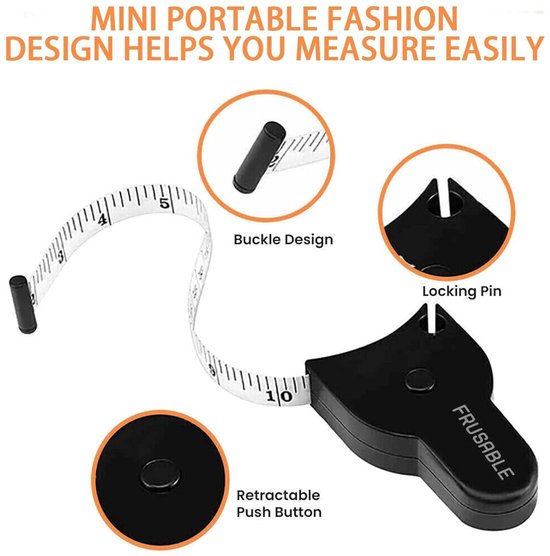 Meetlint 60 inch (150 cm) Intrekbaar met Lock Pin en Push Button ...