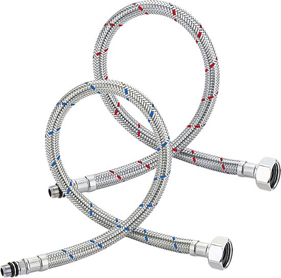 - 2 Stuks Flexibele Slang 3/8 Aansluitslang voor Armaturen G3/8 X M10 ...