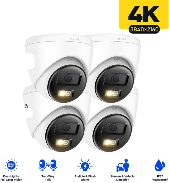 Beveiligingscamera - Camerabewaking - Beveiligingscamerasysteem - met Nachtzicht -... | bol