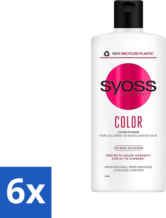 Syoss Conditioner Color - Shampoo - Kleurbehoud - 440 ml ...
