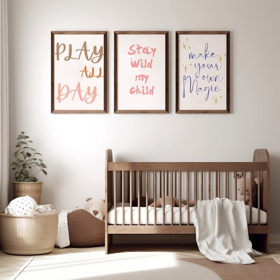 Artsens - Set van 3 Babykamer Posters - Quote - 14,8x21 cm (A5 ...