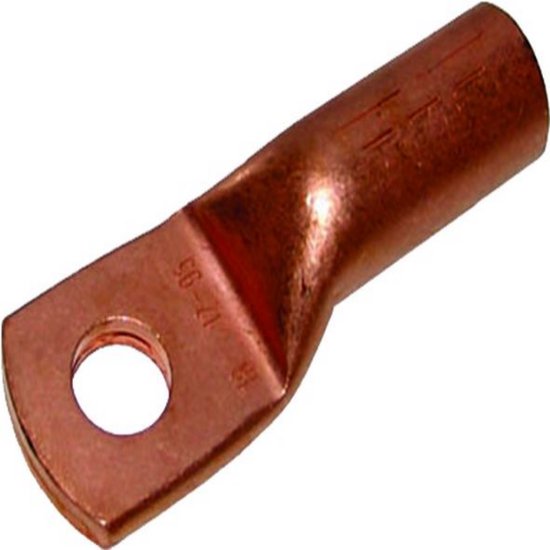 Intercable DIN kabelschoen ring recht 10 mm² M6 blank per 50 stuks ...