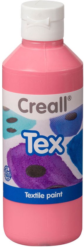 Textielverf creall tex roze 250ml | Fles a 250 milliliter | bol