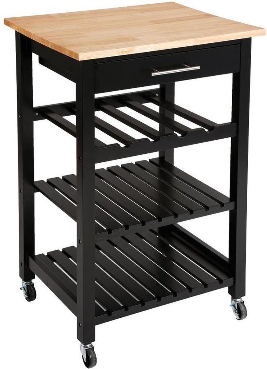 Keukentrolley Bistro Zwart | bol