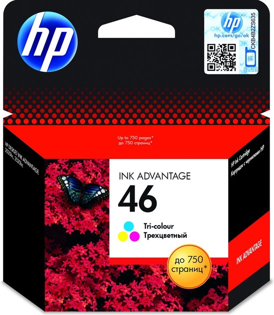 HP 46 Original Inkt Advantage Cartridge Tri-Color | bol.com