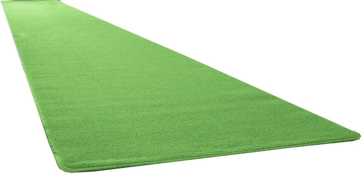 Tapijt loper Antares- 100 x 400 cm- Lichtgroen | bol