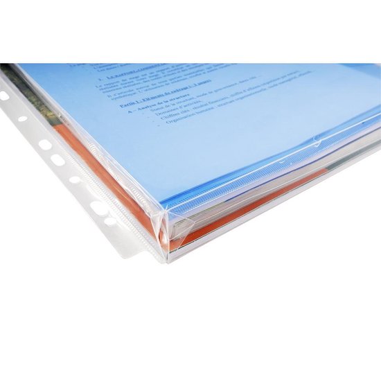 5x Pak van 10 geperforeerde showtassen met balg - opening aan ...