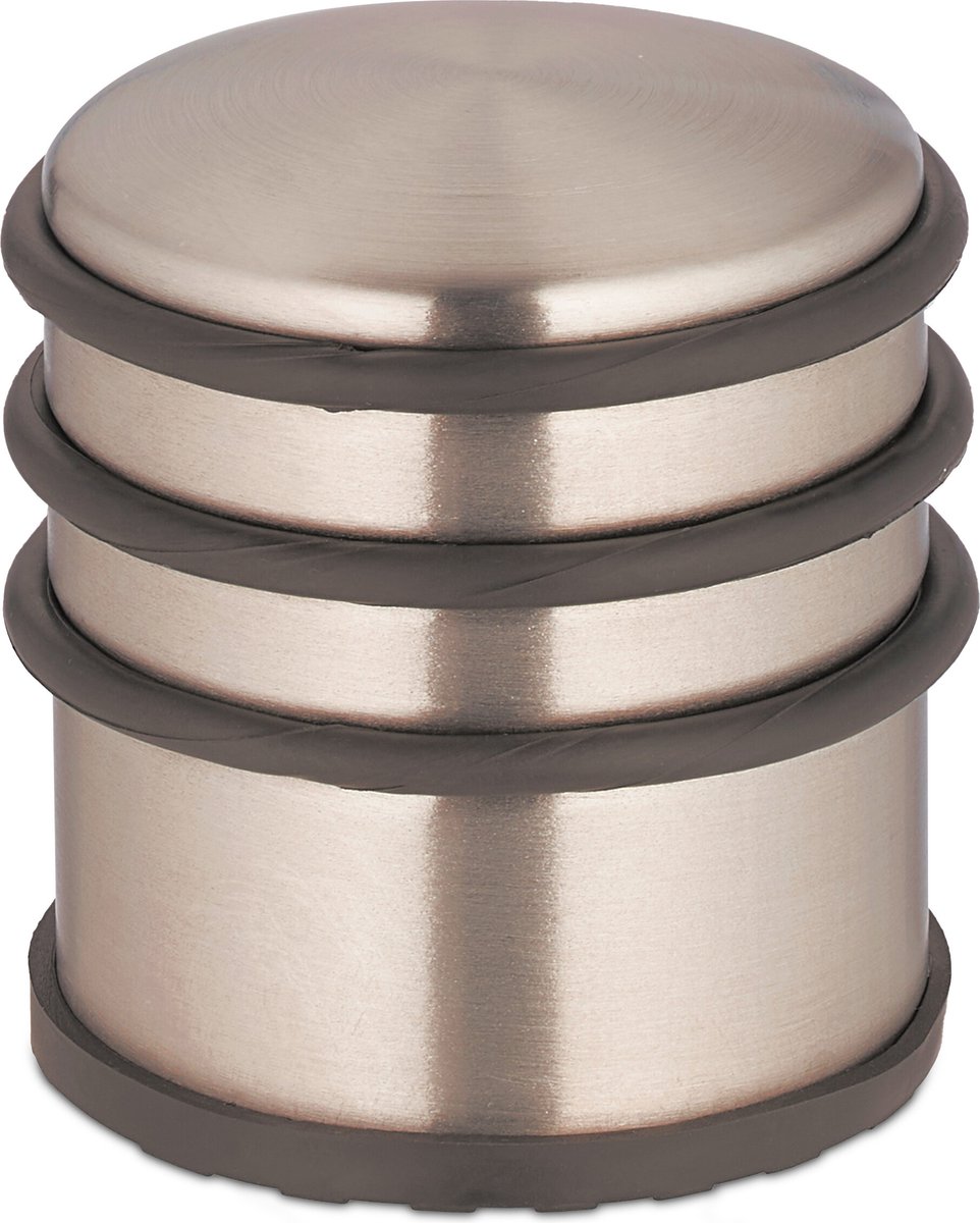 Relaxdays deurstopper rvs - hoge deurstop binnen - zonder boren - zwaar ...