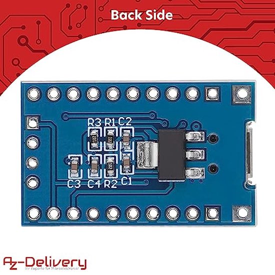 Azdelivery Arm Stm8s103f3p6 8 Bit Minimum Systeem Microcontroller Development Board