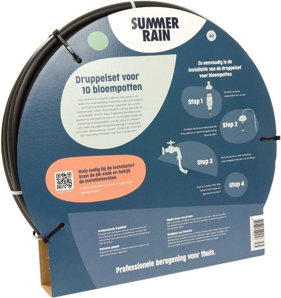SummerRain - beregeningssysteem - startset druppelset voor bloempotten - 10 bloempotten | bol.com