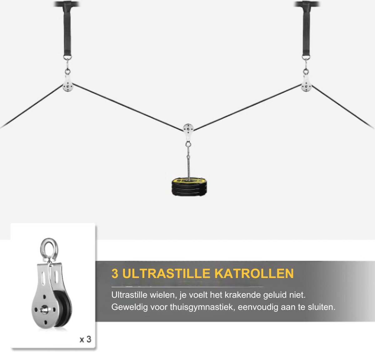 Fitness kabel katrol systeem, DIY Home Gym Machine | bol.com