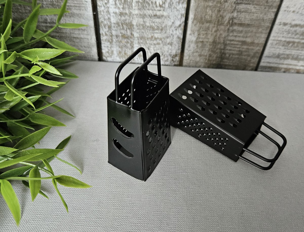 Ideas4seasons Mini rasp voor amberblokjes/geurblokjes - zwart - kleine ...