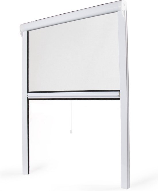 Rolhor op maat te snijden PVC Wit - B 130 x H 160 cm - 1 stuk ...