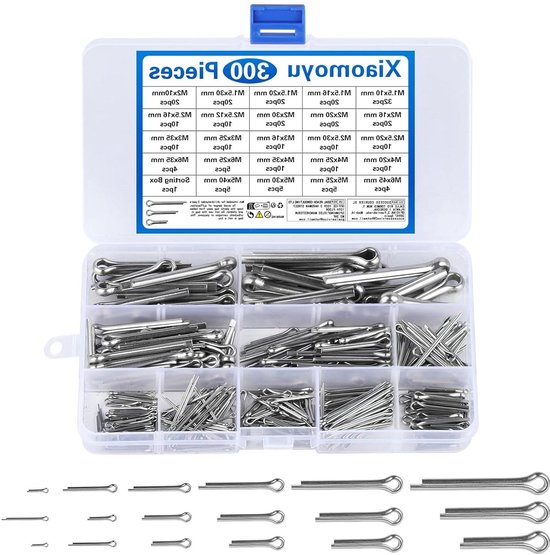 Premium Splintenset 300 stuks - roestvrij stalen splinten ...