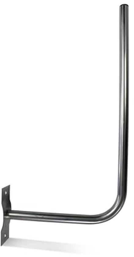 L-vormige Wandantenne Beugel | 25 mm Diameter | 30 x 58 cm | Stalen TV ...