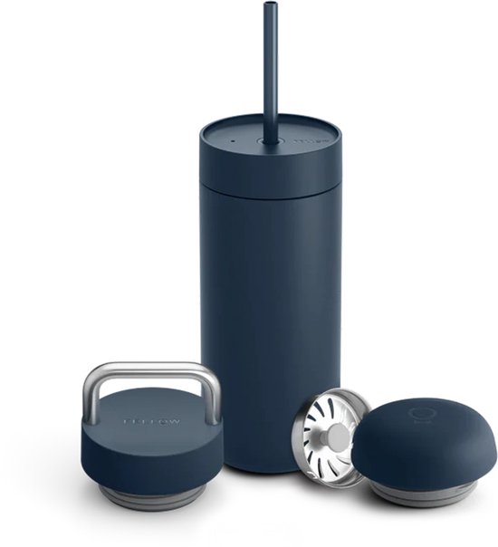 Fellow Carter 3-in-1 Lid System Kit - 473 ml - Stone Blue - Met carry ...