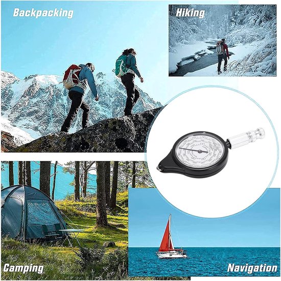 Map Distance Meter - Multifunction Meter - Scale Odometer - Compass - Map Measuring... | bol