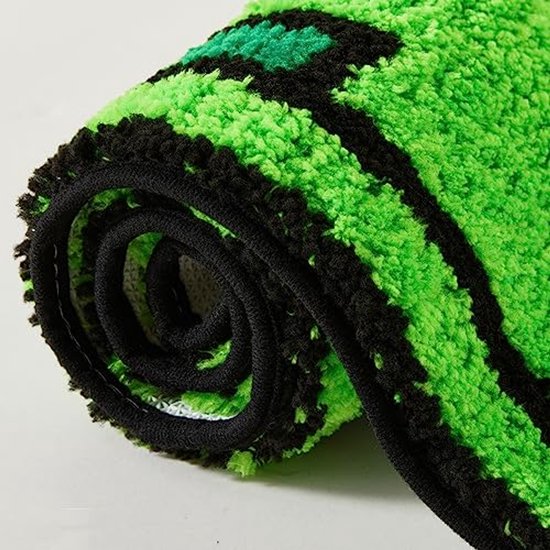 Groene Antislip Tapijtloper 2 x 4,3 Inch - Wasbare Badmat met Boho ...