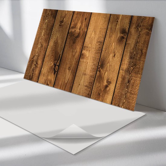 Wallfluent Vinyl Wandpaneel - Houten plank textuur Zelfklevend ...