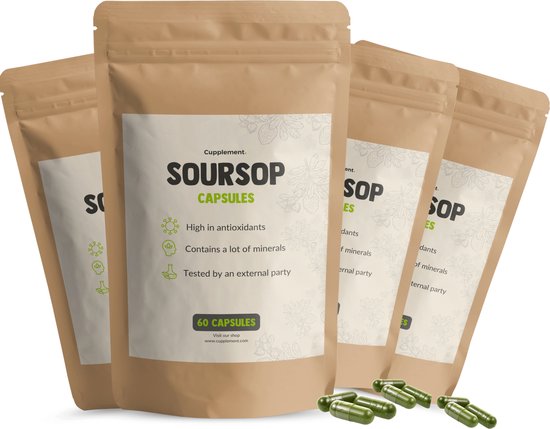 Cupplement Soursop Extract 500mg Combideal 4x 60 Capsules - Zuurzak ...