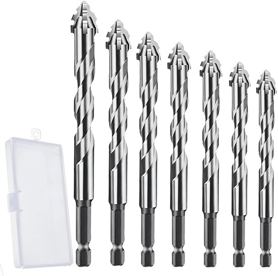 Set van 7 Excentrische Boren voor Precisie Boren en Tikken - Gekarteld ...