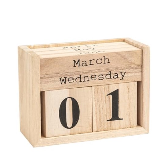 Houten Eeuwige Kalender - Duurzaam en Stijlvol Design voor het Hele ...