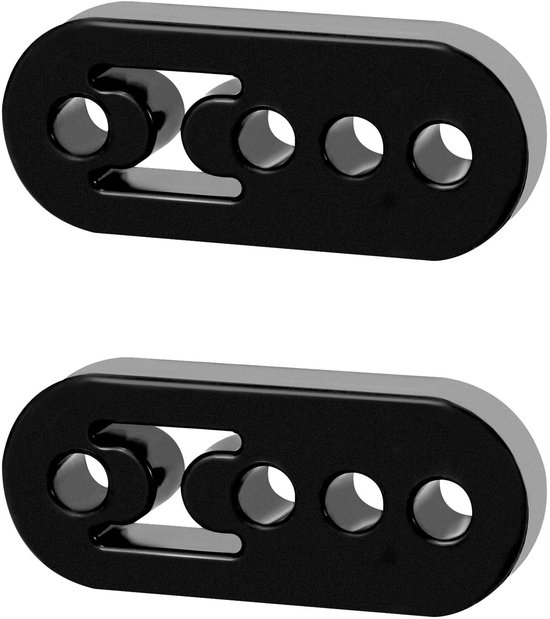 ® 2 Stuks Auto Uitlaat Hanger 4 Gat Universele Rubber Uitlaat Beugel ...