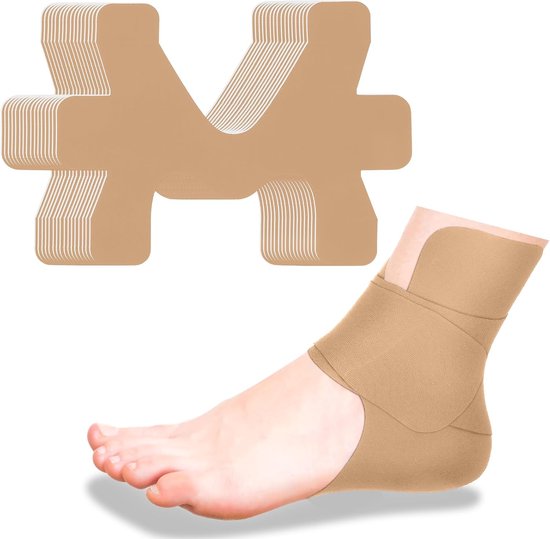 10 stuks kinesiologietape voor enkeltape, voorgesneden, atletisch ...