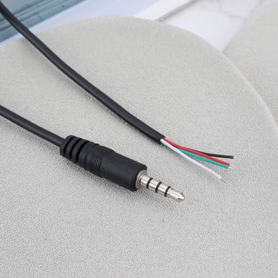 4pcs 3.5mm Jack Socket 3.5mm Male Plug to Bare Wire Open End Headset ...