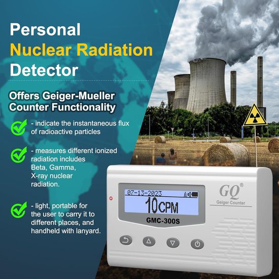 Digitale Nucleaire Stralingsdetector - Geiger Teller Monitor Meter | bol