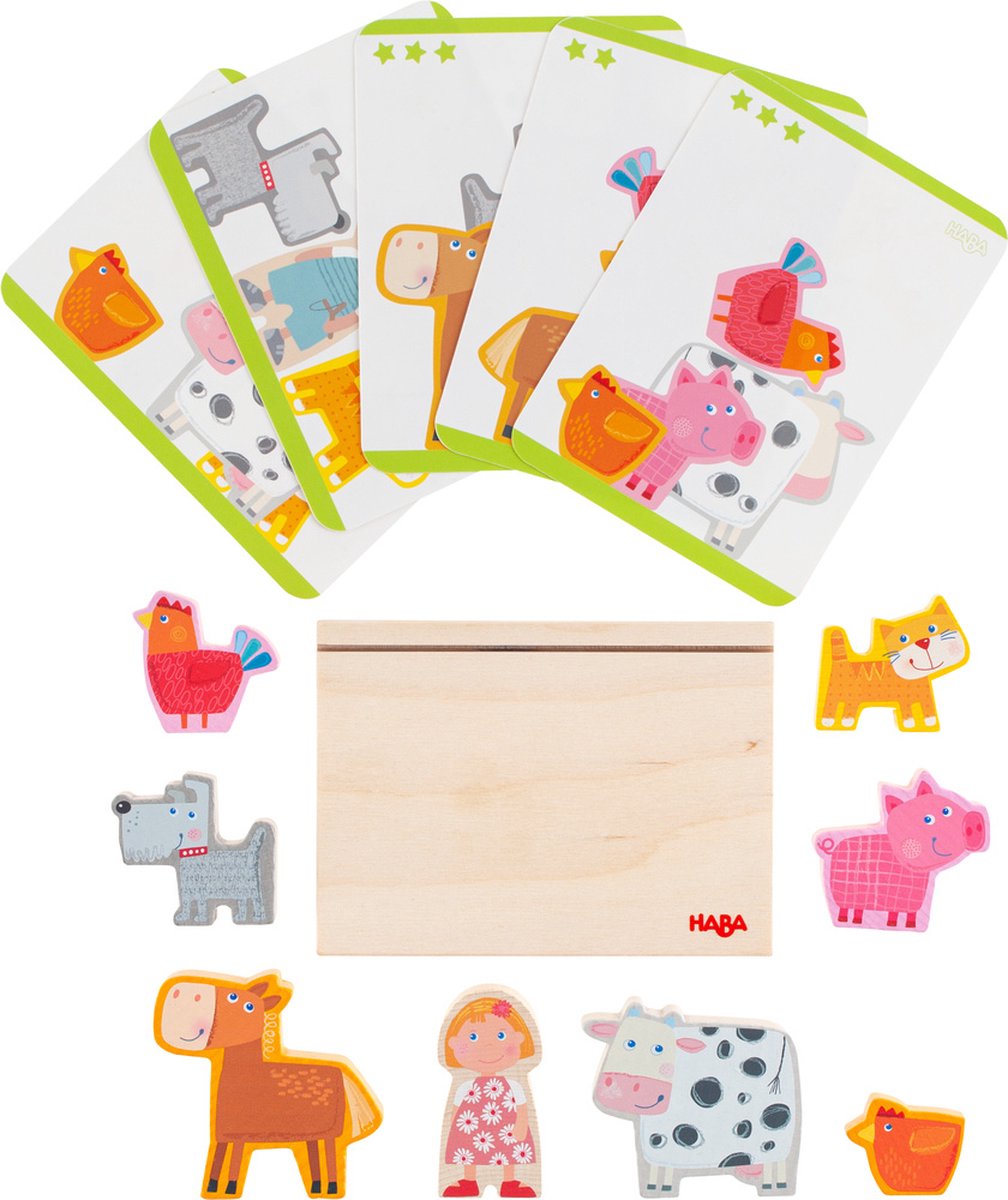 Haba peuter [2 jaar+] Stapelspeelgoed Boerderij | Games | bol.com