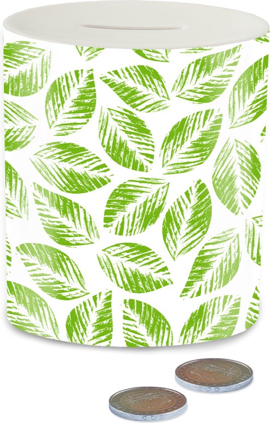 Spaarpot - Spaarblik - Patroon - Jungle - Plant - Blad - Spaarpotten ...