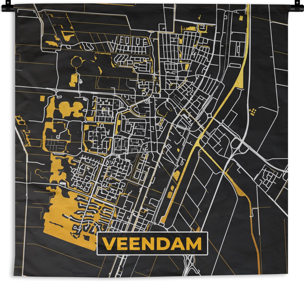 Wandkleed - Wanddoek - Veendam - Kaart - Plattegrond - Stadskaart ...
