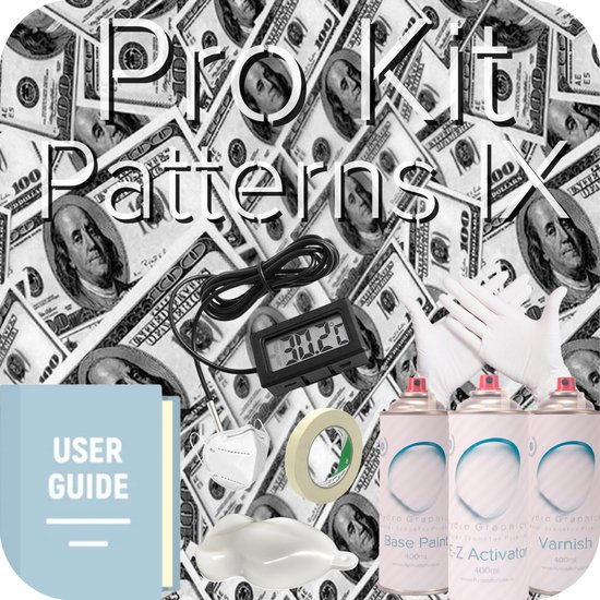 Hydro Graphics Dollars Dip Kit, Water Transfer Printing Hydro Dipping ...