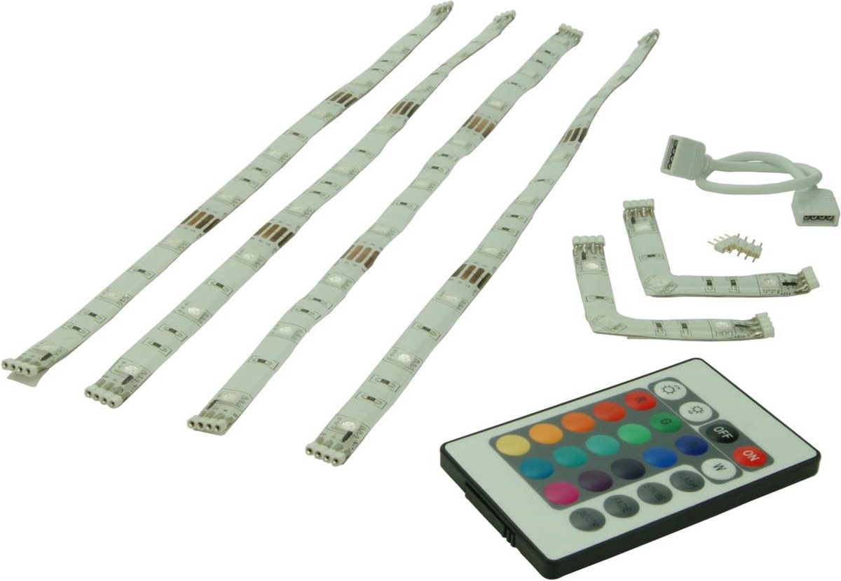 Profile Prolight LED Strip 4 X 40 Cm Met Afstandsbediening IP20 | bol