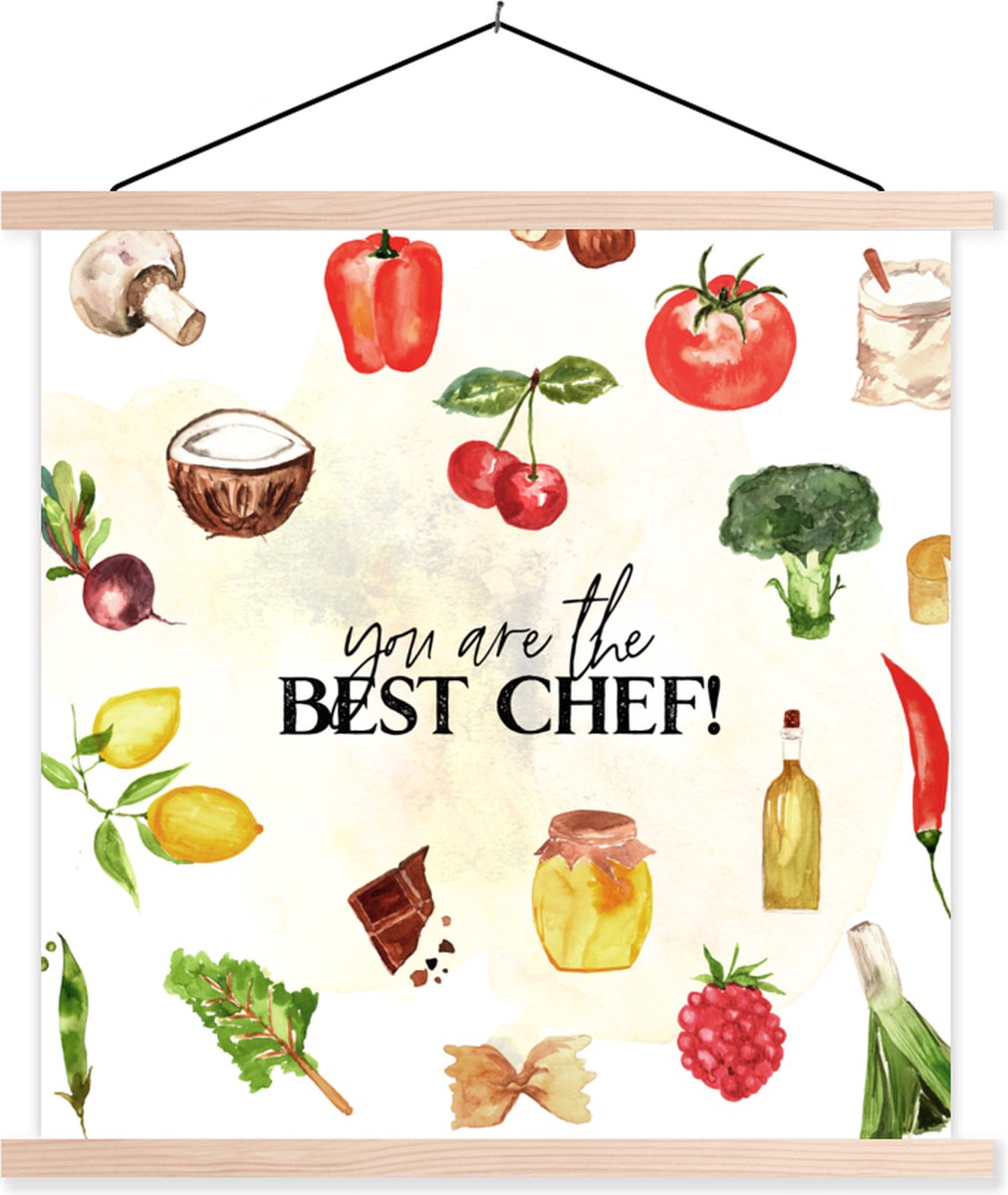Posterhanger incl. Poster - Schoolplaat - Tekst - You are the best chef ...