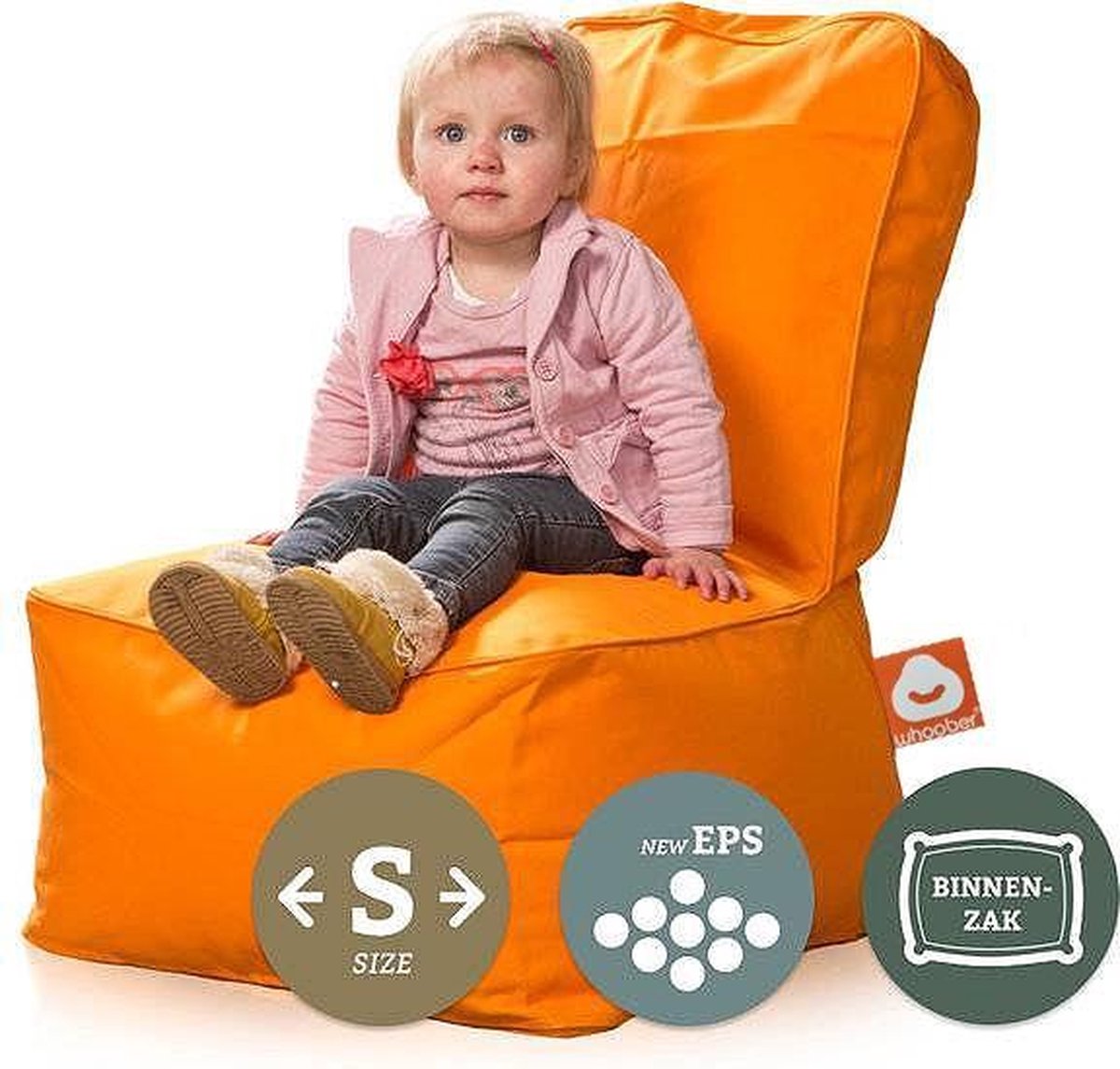 Whoober Kinder-zitzak Fiji outdoor limoen groen - Wasbaar - Voor binnen ...