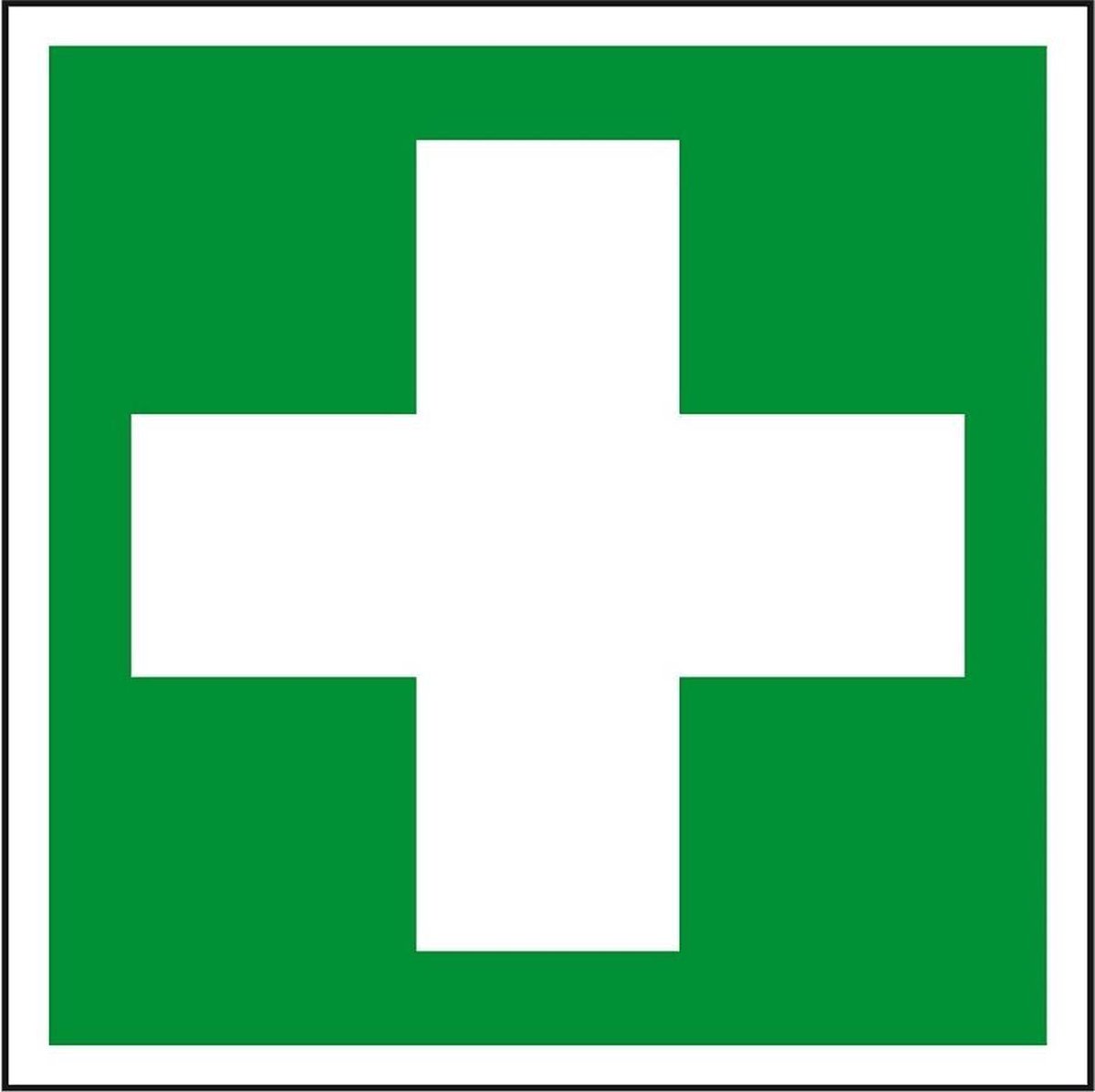 EHBO sticker - ISO 7010 - E003 150 x 150 mm | bol.com