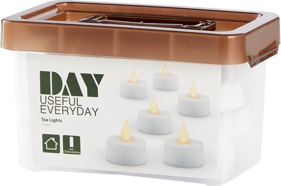 Day Flikkerende LED Kaarsen 24 Stuks - Met Batterij - Warm wit | bol