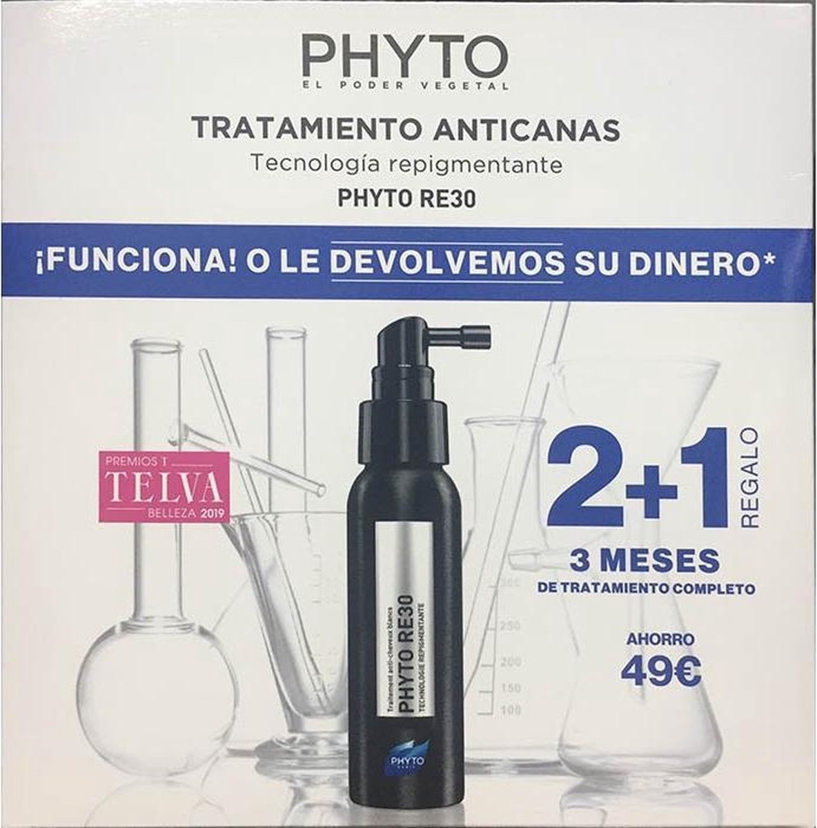 Phyto Paris Phyto Re30 Anti Grey Hair Treatment 3x50ml | bol.com