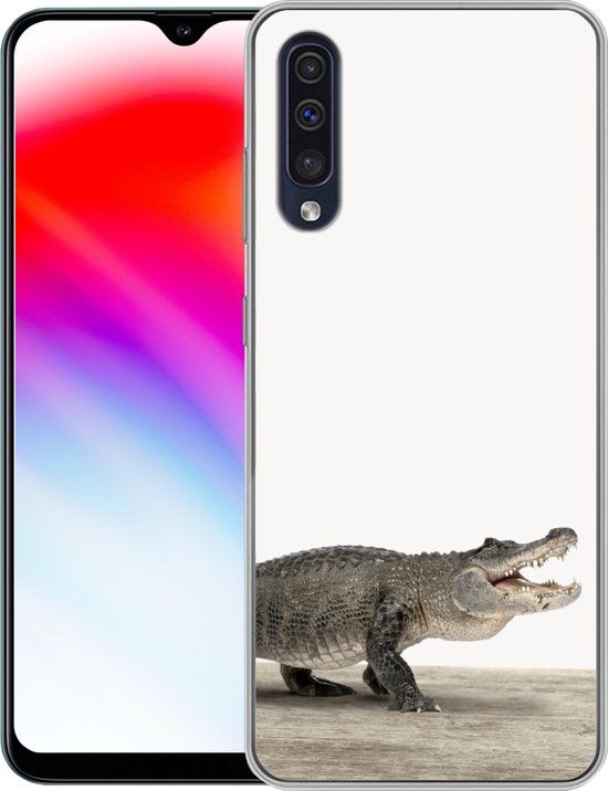 Samsung Galaxy A50 hoesje - Kinderen - Krokodil - Jongen - Kids ...