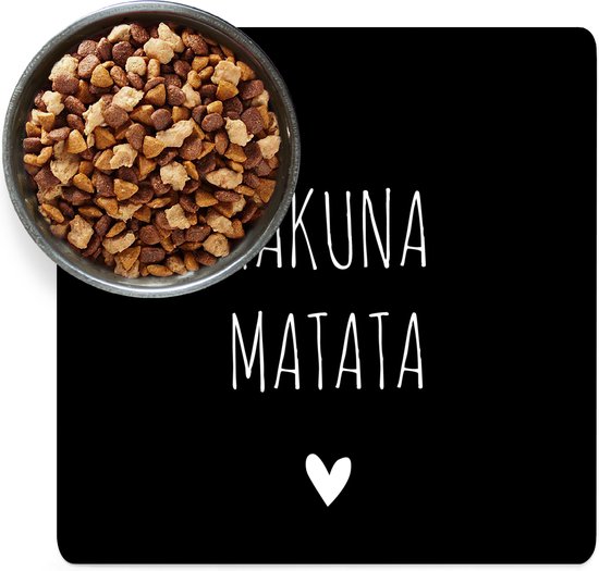 Placemat voerbak - Placemat hond - Placemat kat - Spreuken - Hakuna ...