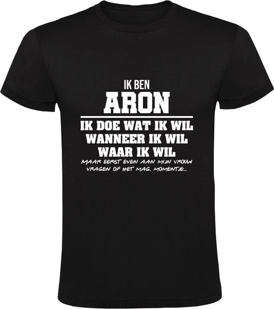 Aron Heren t-shirt | verjaardagkado | verjaardag kado | grappig | jarig ...