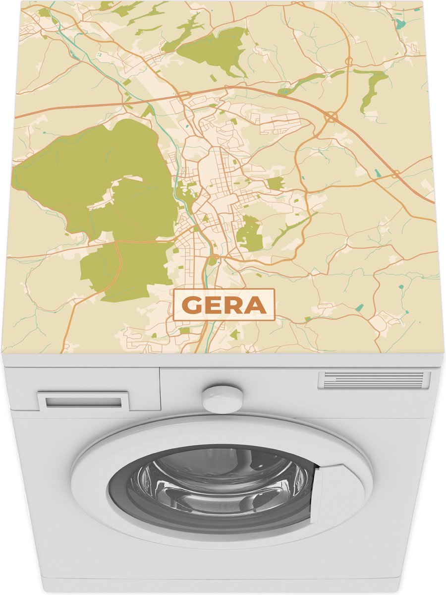 Wasmachine beschermer - Wasmachine mat - Kaart - Plattegrond - Gera ...