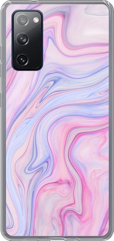 Telefoonhoesje Geschikt voor Samsung Galaxy S20 FE hoesje - Marmer print - Kleuren -... | bol