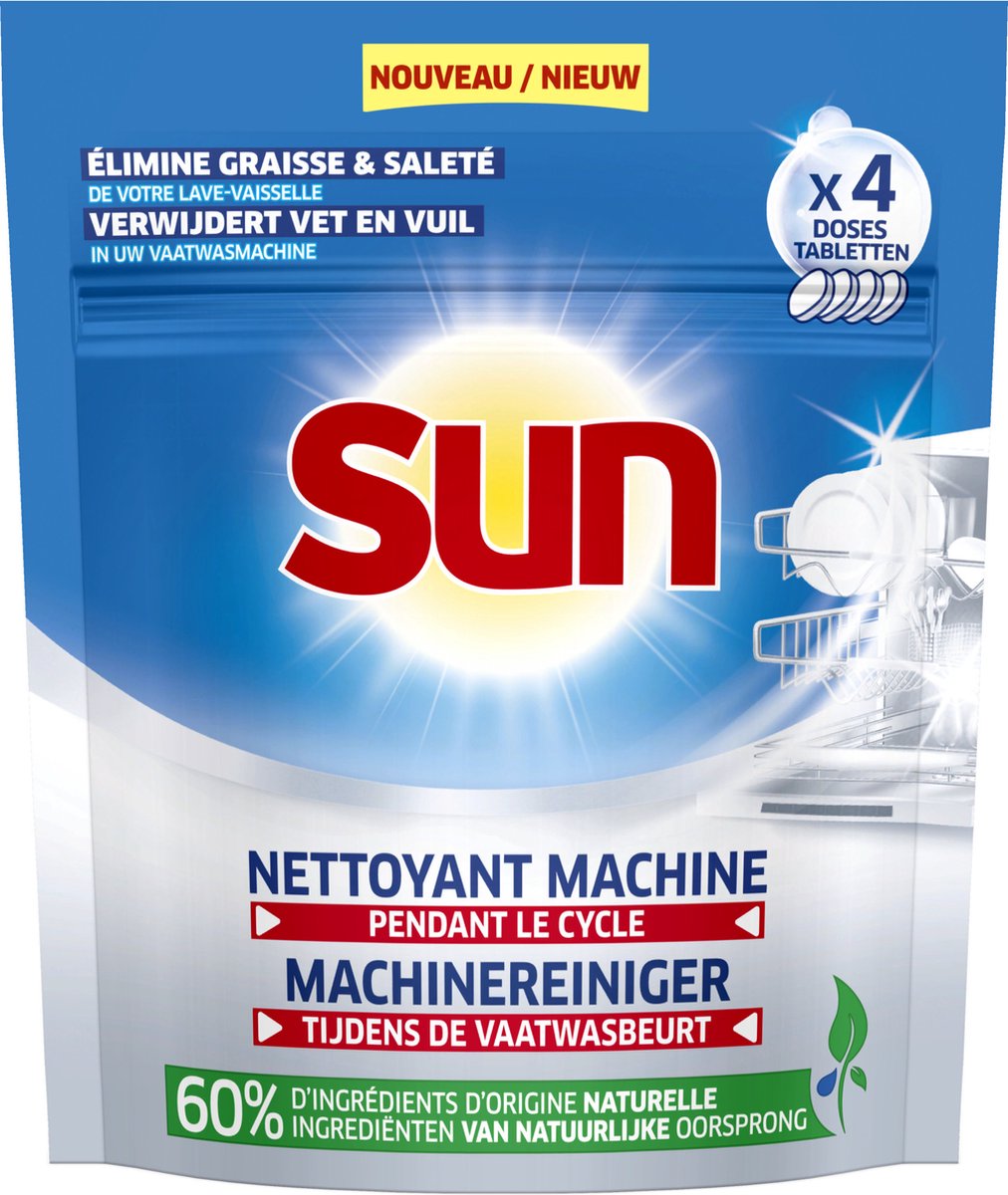 Sun - Machinereiniger voor vaatwasser - In-Wash - Voordeelverpakking 20 ...