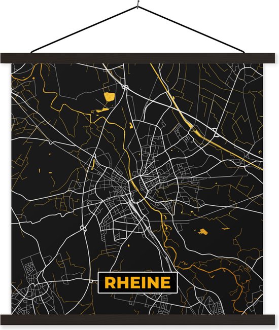 Schoolplaat - Stadskaart – Plattegrond – Duitsland – Goud – Rheine ...